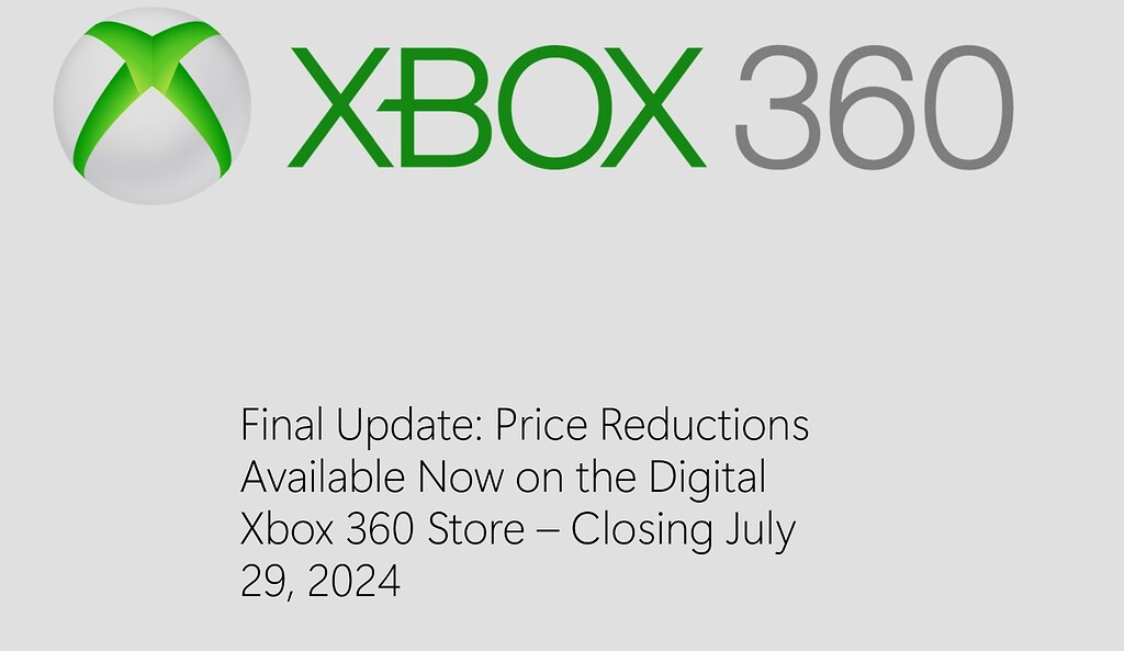 Xbox 360 marketplace gets final price drops before July 29 closing ...