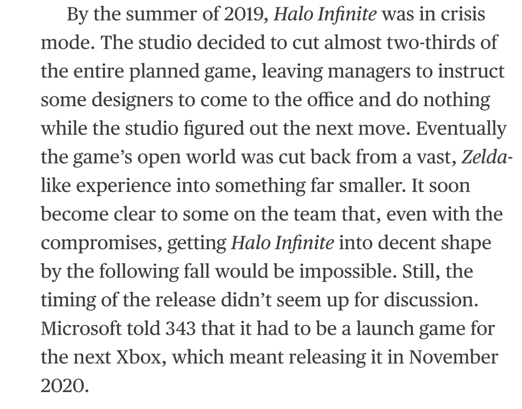 Inside the Development of Halo Infinite - Jason Schreier article ...