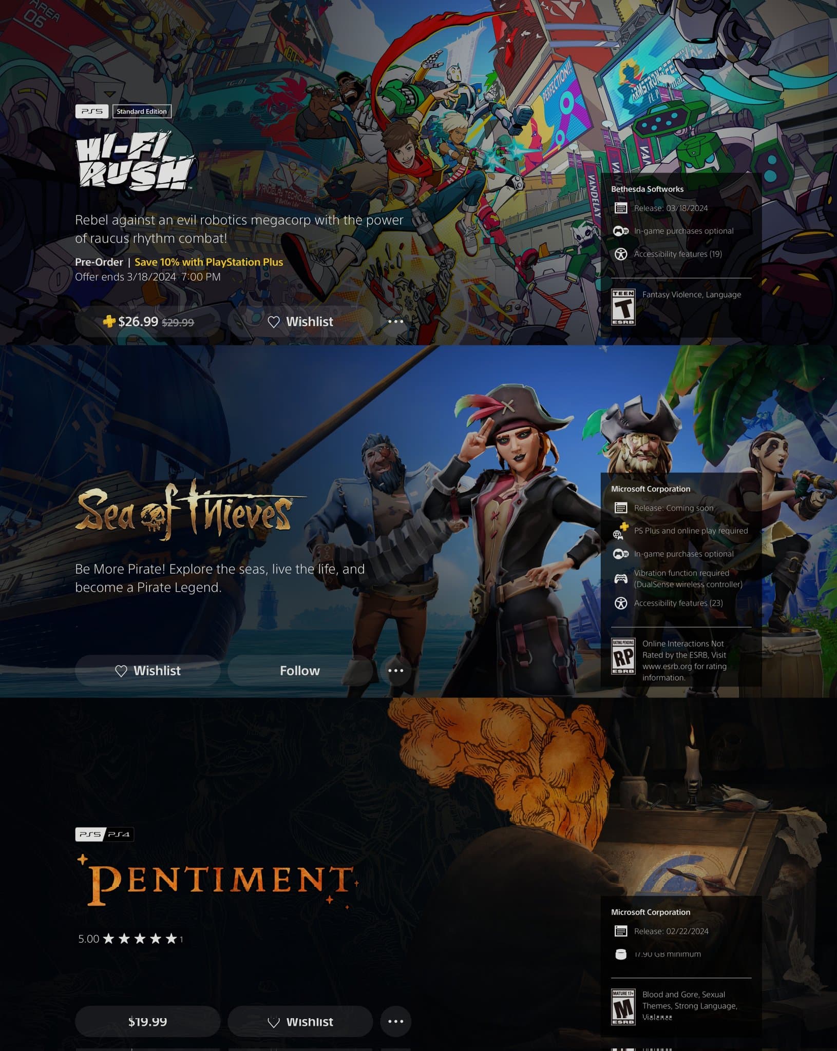 The Big ol' Xbox 3rd Party Releases Discussion Thread (HiFi, SoT ...